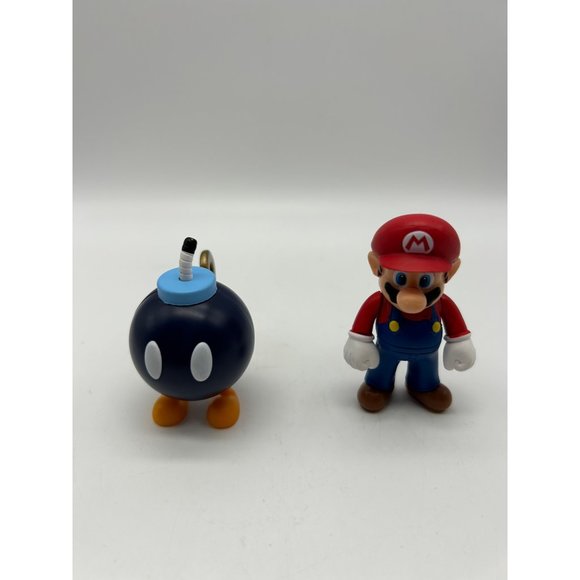 Nintendo | Toys | Jakks Super Mario Bros Black Bobomb Bomb And Mario ...